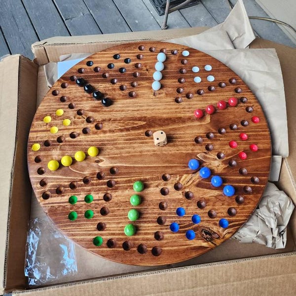 Pegs and Jokers Marble Game With Extra Large Marbles, Cards, and ...