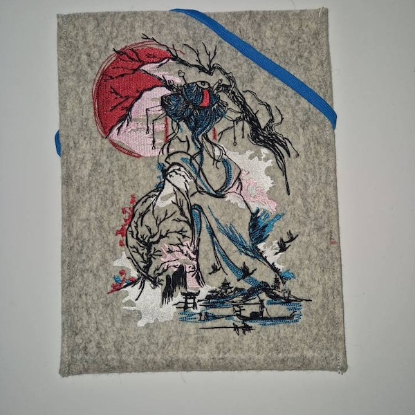 Beautiful Japanese Geisha Girl - Machine Embroidery Design - Etsy