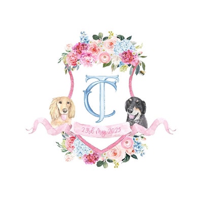 Custom Wedding Crest Custom Crest Wedding Crest Wedding Logo ...