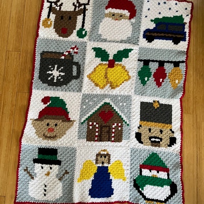 Christmas Blanket C2c Pattern C2c Crochet C2c Graph C2c Pattern Corner ...