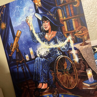 Inktober Witch / firefly Witch / Signed Print - Etsy