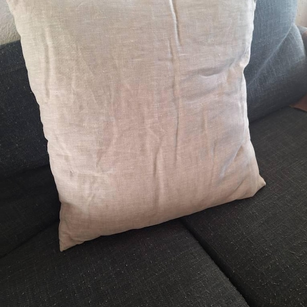 Hemp Bedside Pillow.cushion Prop.linen Back Pillow.organic Headboard ...