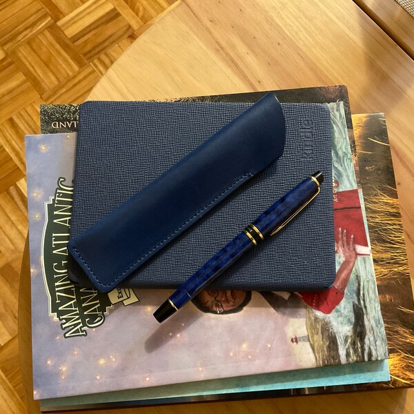 Personalised Italian Leather Single Pen Case Sheath in a Choice of ...