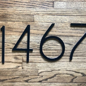 CLASSIC MODERN House No. letters in black Large House number | Etsy