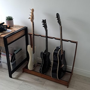 Display Your Guitar Collection in Style With Our Sturdy Wooden Rack for ...