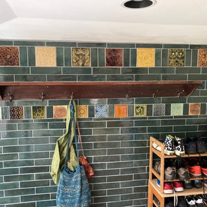 Batchelder Brown Field Tiles, 1920s - 6" - Arts and Crafts Antique ...