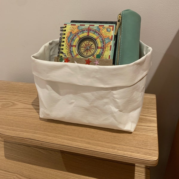 Washable Paper Basket JUMBO / Washable Paper Plant Holder / Laundry ...