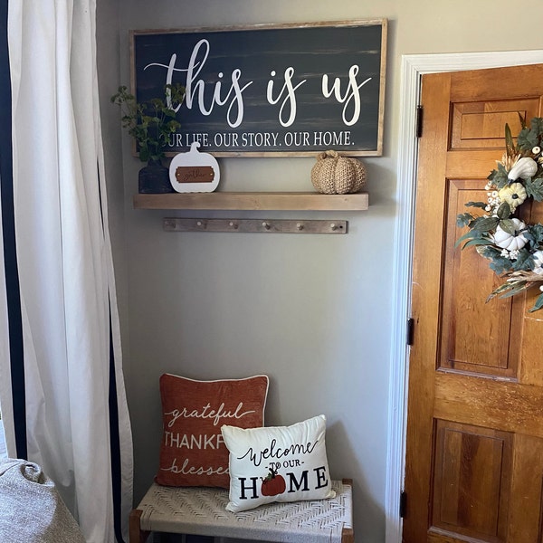 This is Us Framed Sign Our Life Our Story Our Home Farmhouse Gather ...