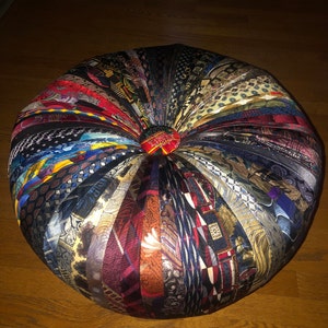 Custom Tuffet Stool Made With YOUR TIES - Etsy