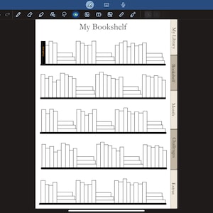 Digital Reading Journal, Reading Log, Book Tracker, Reading List ...