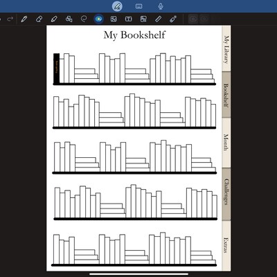 Digital Reading Journal, Reading Log, Book Tracker, Reading List ...