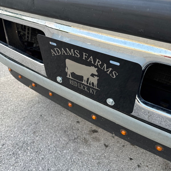 American Flag Laser Engraved License Plate, Laser Engraved License ...