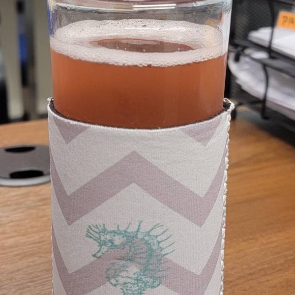 Personalized Can Cooler, Beer Hugger, Monogram Slim Can Insulator ...