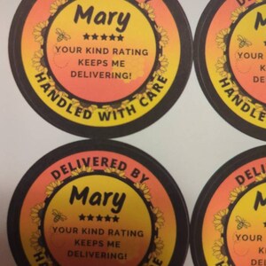 Uber Eats Delivery Stickers for Gig Workers. Custom Personalized Uber ...