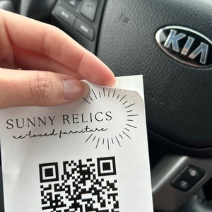 Custom QR Code Vinyl Clear Decal / Storefront Window Decal Sticker ...