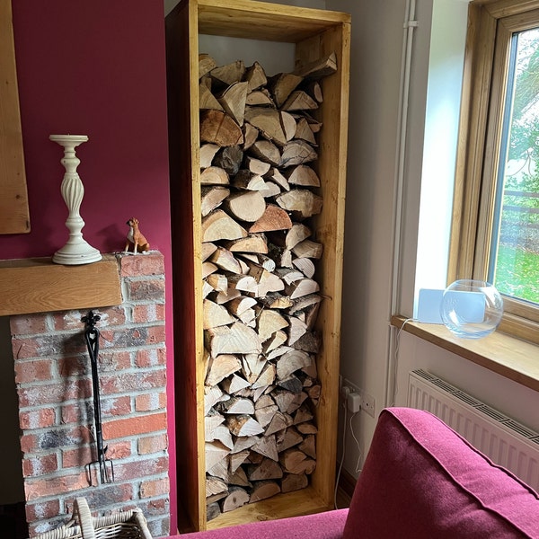 Indoor Log Store Woodburner - Etsy UK