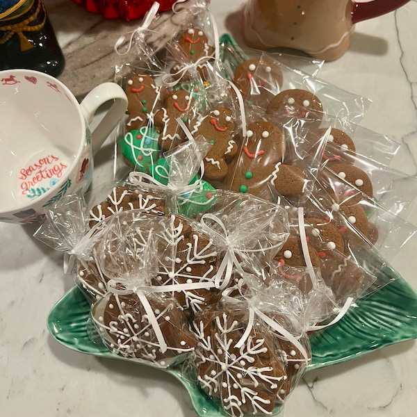Handmade Large Gingerbread Man Cookies - Christmas Holiday Cookies, 12 ...