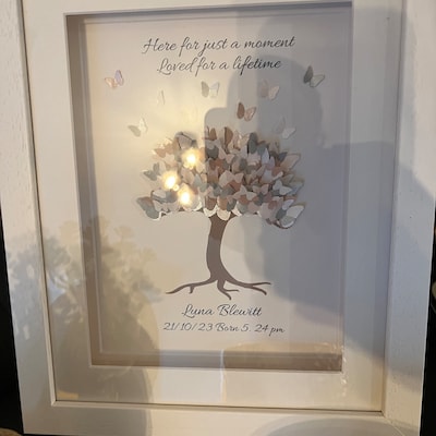 Baby Loss Butterfly Tree for Angel Baby Gift Miscarriage Keepsake ...