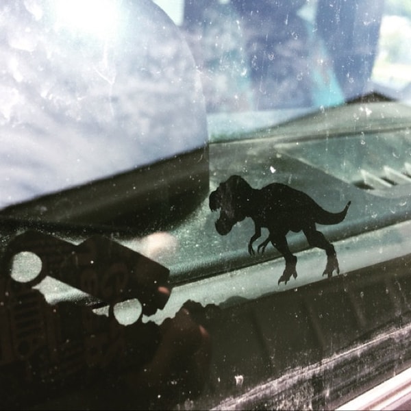 T-rex Sticker, Car Window Sticker, Tyrannosaurus Rex Sticker, Dinosaur ...