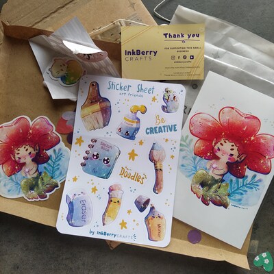 Sticker Sheet Art Supplies Sticker Sheet Glossy Sticker - Etsy