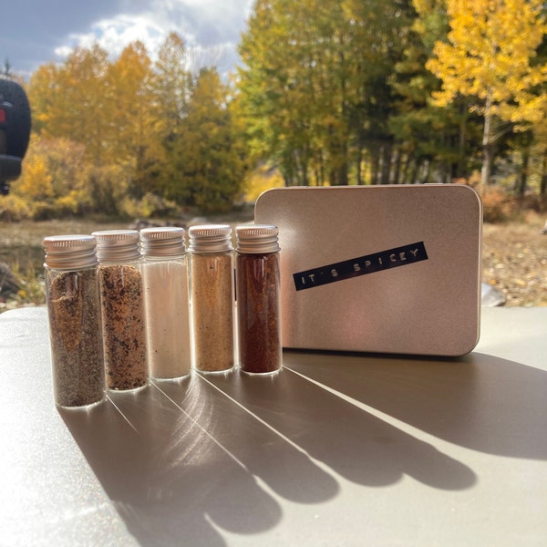 Modern Pocket Spice Kit Bottles With Aluminum Caps BUSHCRAFT, BUG-OUT ...