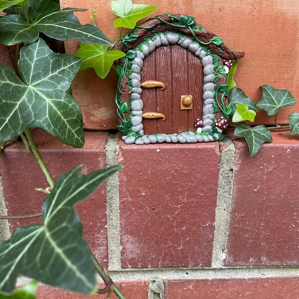 Polymer Clay Mushroom Fairy House, Fairy Mushroom House, Miniature Clay ...