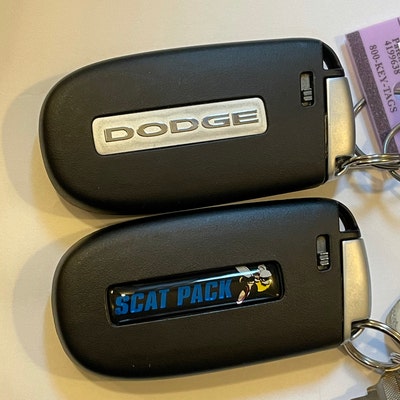 For 2015-2023 Scat Pack Challenger/charger Key Fob Badges in Dark Blue ...
