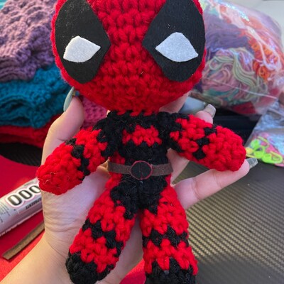 Deadpool Crochet Pattern Instant Download Amigurumi Plush Doll CROCHET ...