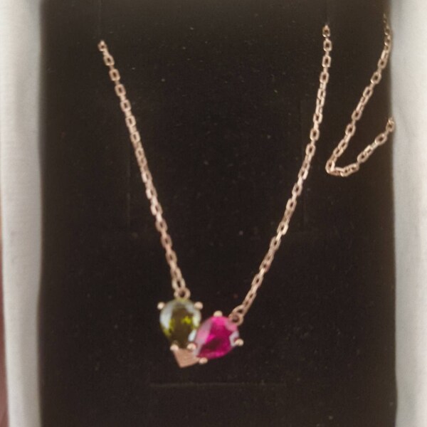 Gold Dainty Fireboy and Watergirl Couple Necklaces, Friendship Necklace ...
