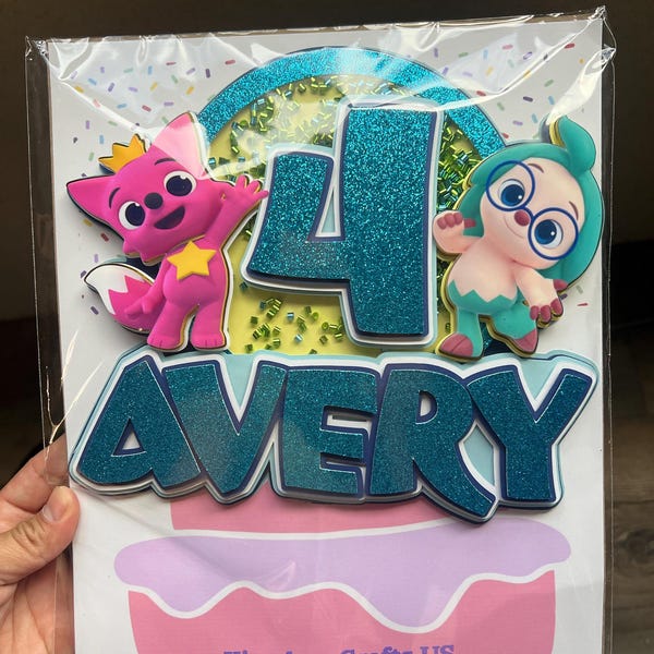 Bebefinn Cake Topper, Party Baby Shark, Custom Design Bebefinn Party ...