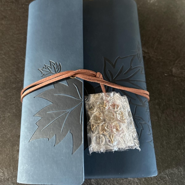 Vintage Leather Journal - Refillable Faux Leather Notebook With Strap ...