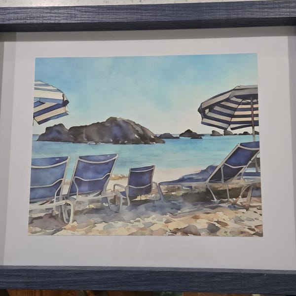 Adirondack Abstract Mountain Watercolor Painting, ADK NY Poster, Moody ...