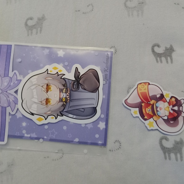 Honkai Star Rail Waterproof Vinyl Stickers – Caelus, Stelle, Dan Heng ...