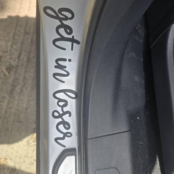 Get in Loser Decal / Bumper Sticker - Etsy