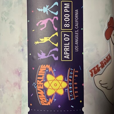 Powerline Concert Ticket Transparent Sticker/ Goofy Max Disney Bujo ...
