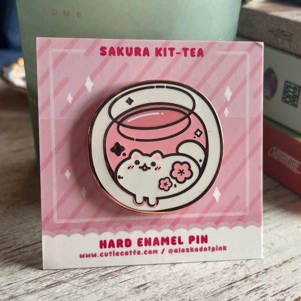 Pink Lemonade | Kawaii Cat, Cute Summer Drink, Small Art Print - Etsy