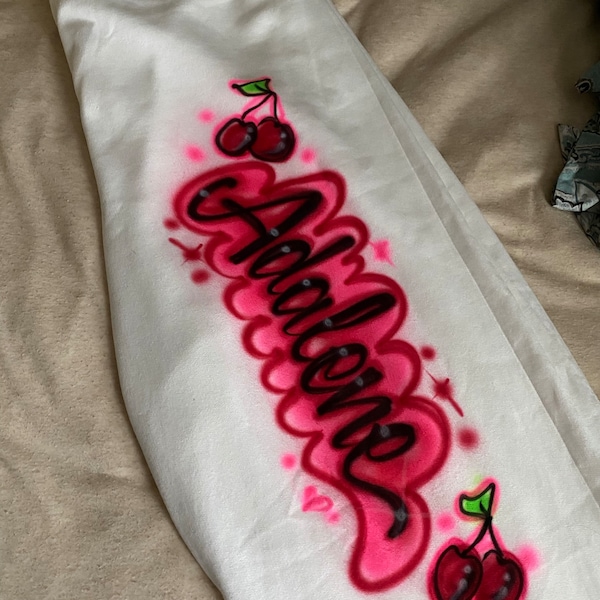 Custom Airbrush Name Sweatpants | Any Name or Colors - Etsy