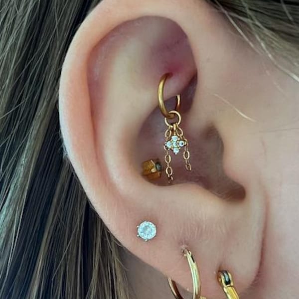 Dainty Wish Upon a Star Rook 6mm 8mm 16g 18g 20g 316L Surgical Steel ...