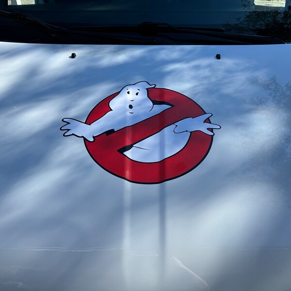 GHOSTBUSTERS Movie Prop STICKER Logo Large Car Door DECALS Classic Ecto ...