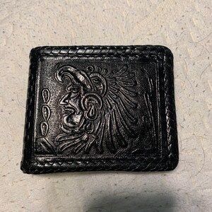 Handmade Mexican Hand Tooled Laced Leather Men's Wallets - Etsy