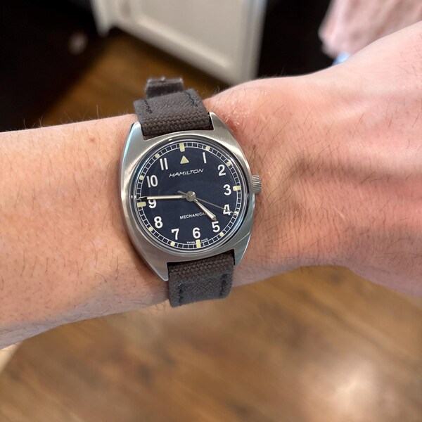 Basque Olive Canvas Watch Strap From 15oz Canvas, 20mm, 22mm, 24mm ...