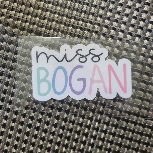 Holographic School Labels Daycare Labels Personalized Waterproof Label ...