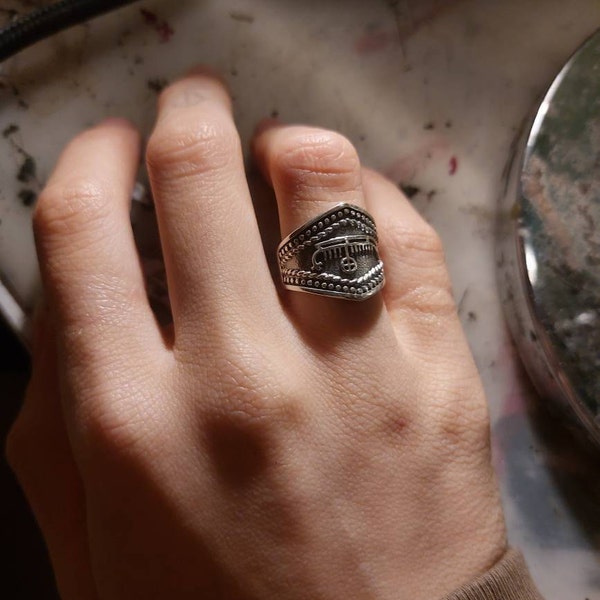 Sigurd and Fafnir Ring. Handcrafted Authentic Sterling Silver Viking ...
