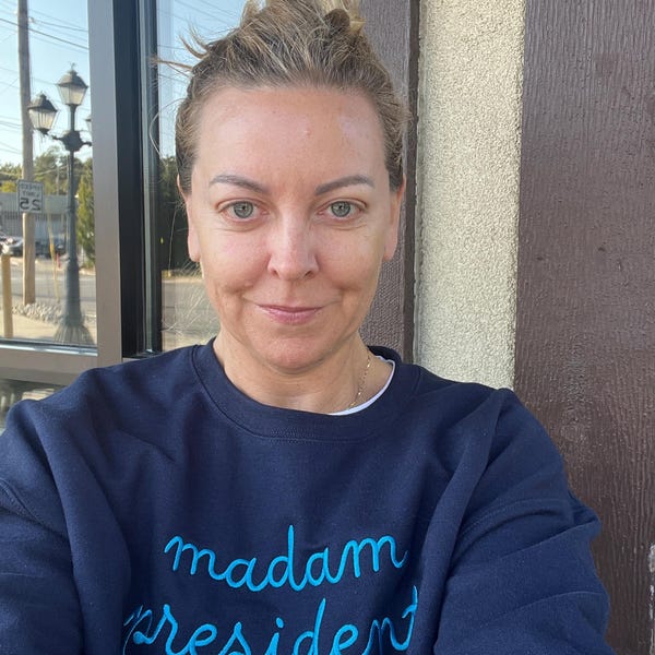 EMBROIDERED Madame President Sweatshirt, Kamala Harris Sweater ...
