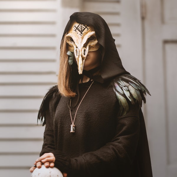 Voodoo Bird Skull Mask, Witchcraft, Voodoo, Paper Mache, Wearable - Etsy