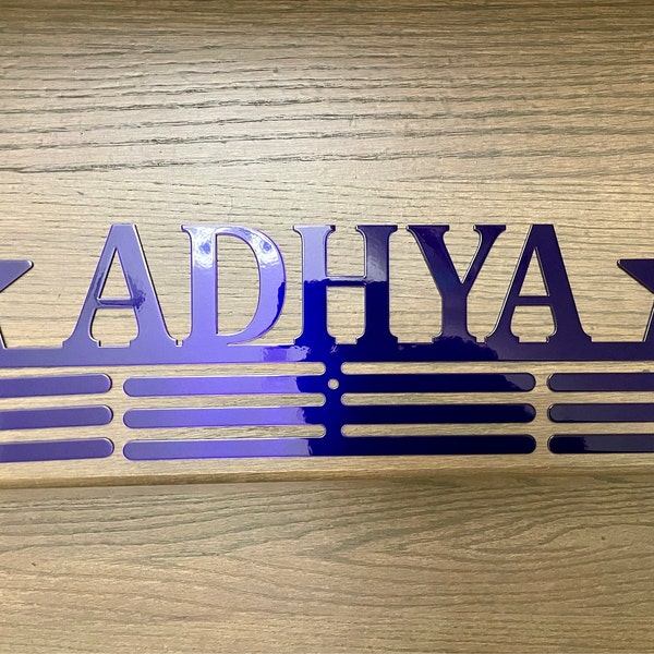 Custom Name- Medal Hanger Holder Display Rack 3 RUNG - Etsy