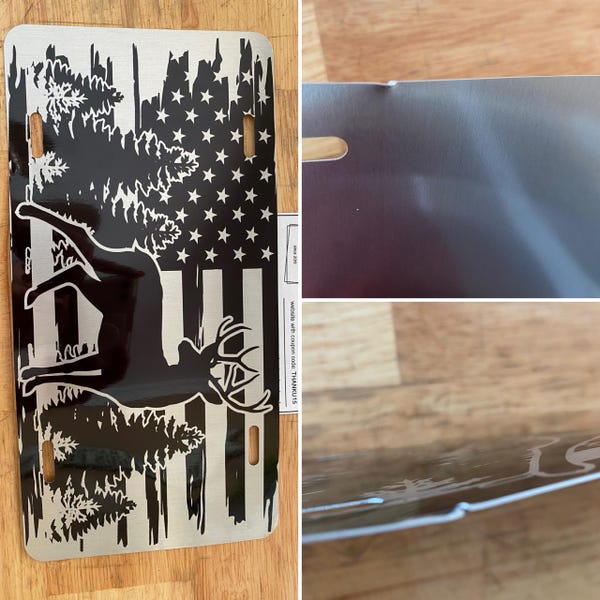 Deer Front License Plate, American Flag License Plate, Wildlife License ...