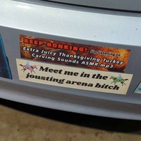 Curb Hitter Bumper Sticker Gen Z, Funny Car Sticker Decals Memes, Weird ...