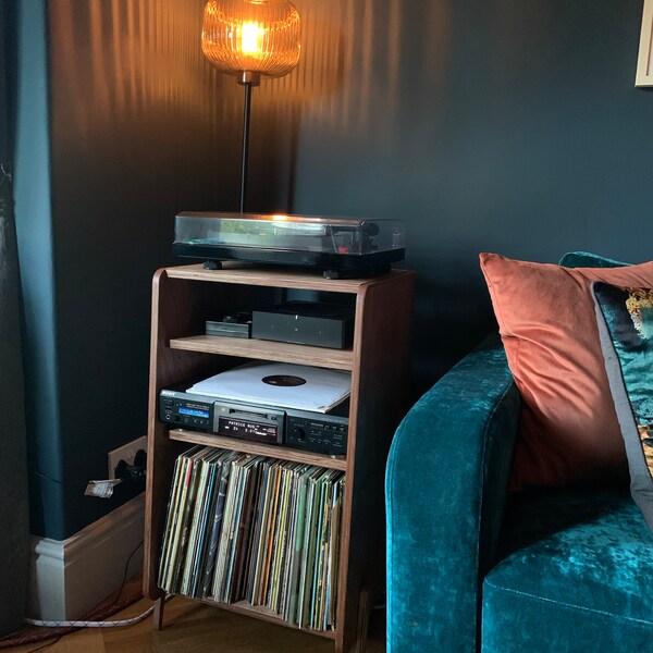 CLAPTON - Mid Century Modern Vinyl and Record Player Sideboard - Record ...