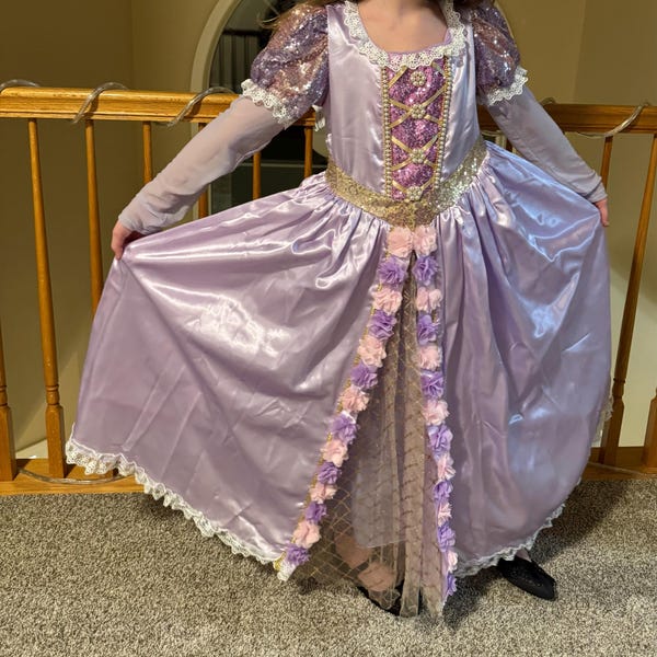 Enchanting Rapunzel-inspired Lilac Princess Dress - Etsy